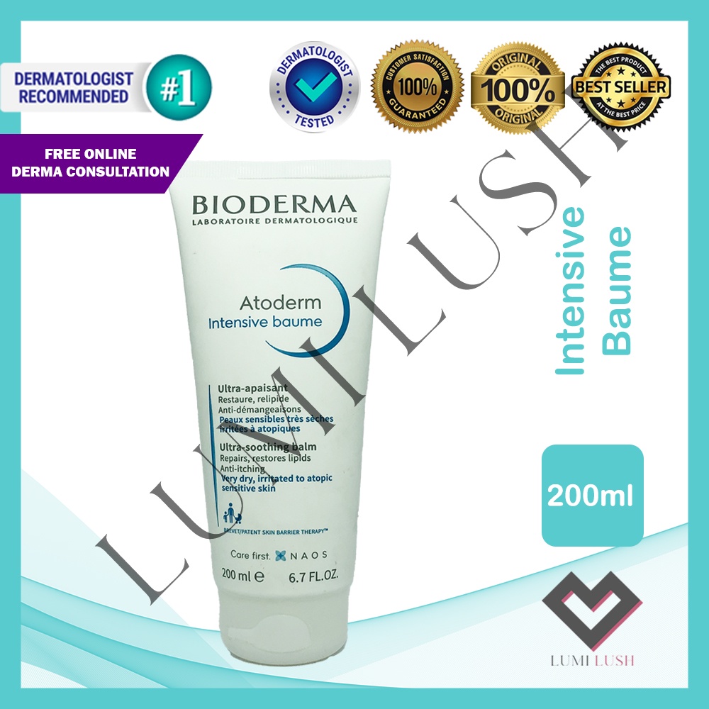 Bioderma Atoderm Intensive baume 200ml Ultra Soothing balm | Shopee ...