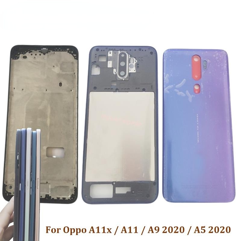LCD Faceplate Frame Middle Bezel For Oppo A11x A5 A9 2020 Battery Cover ...