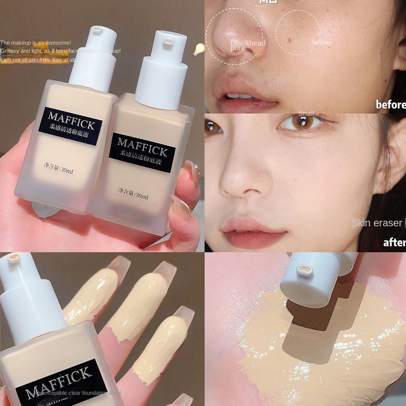 Maffick Liquid Foundation Lasting Oil Control Bb Cream Light and Thin ...