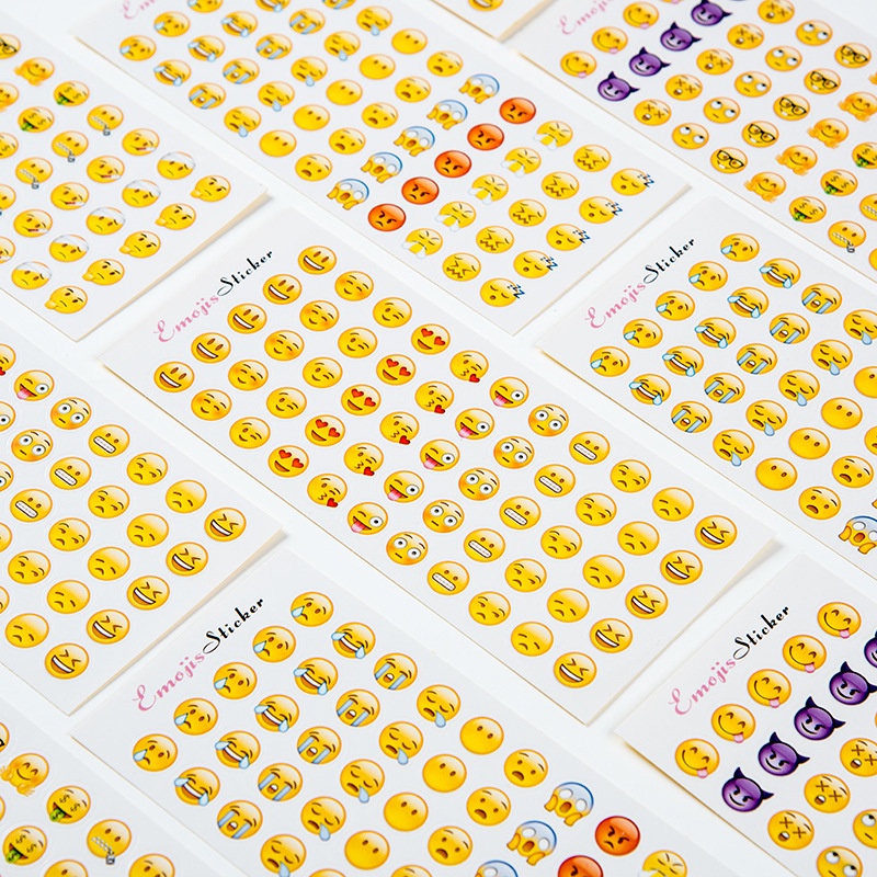 12 Sheets/Emoji Emoji Sticker Set 660 Mini | Shopee Philippines