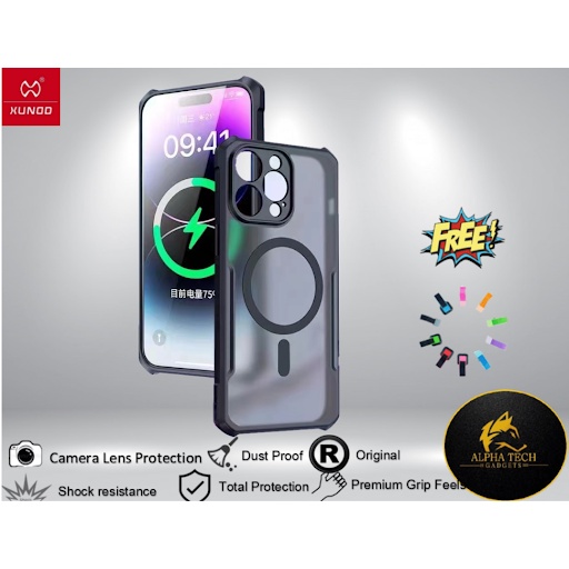 IP 14 PRO MAX / 14 PRO / 14 PLUS / 14 Case XUNDD Beatle Magnet Matte ...