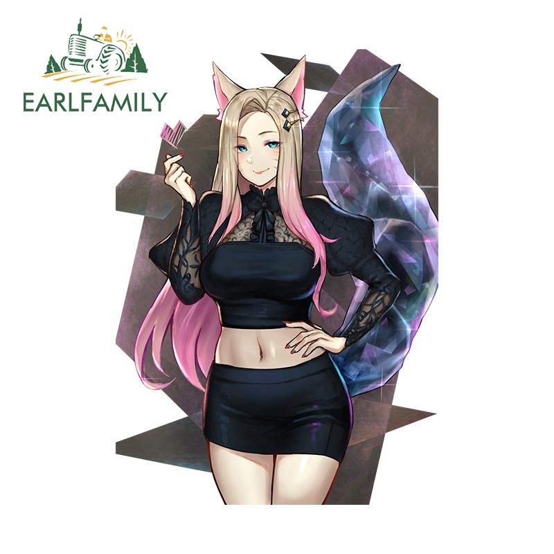EARLFAMILY 13cm x 9.2cm for KDA Ahri LOL League of Legends Car Stickers ...