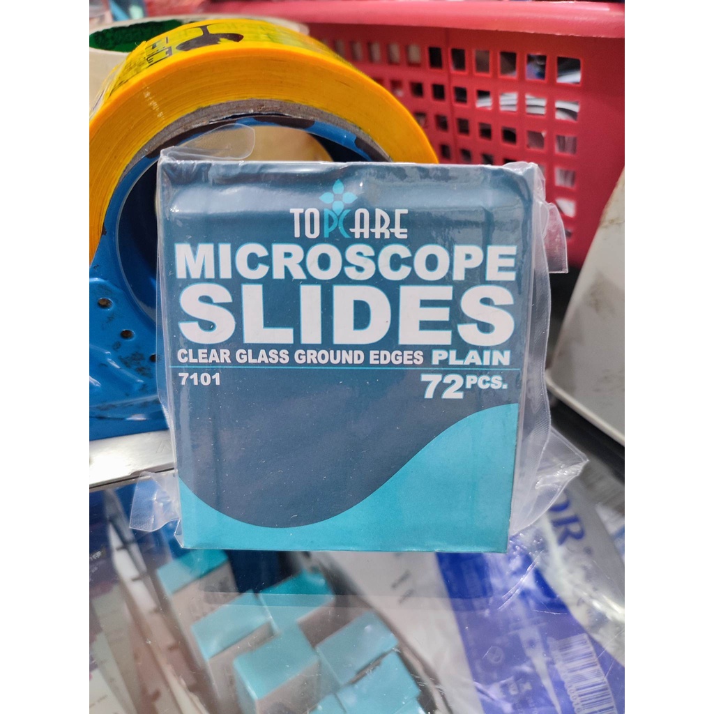 Microscope Glass Slides PLAIN or FROSTED Sail/Partners/Topcare - 72 pcs ( Unground edges ...