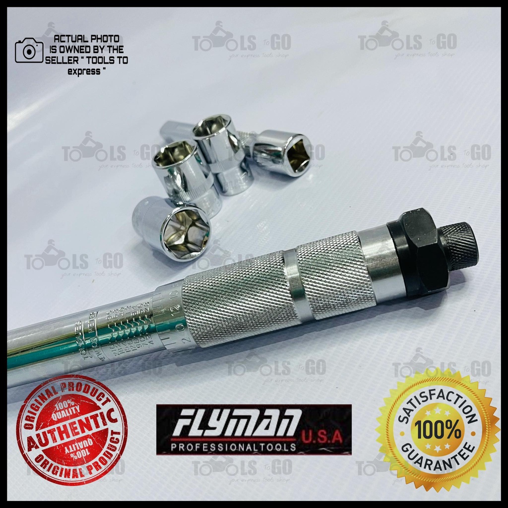 TTG FLYMAN USA 1/2"DR. TORQUE WRENCH 28-210 N.m 18" | Shopee Philippines