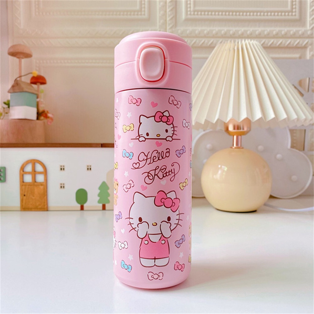 420ml Disney Stitch Princess Student Thermos 304 Stainless Steel Cartoon Sanrio Animal Girls ...