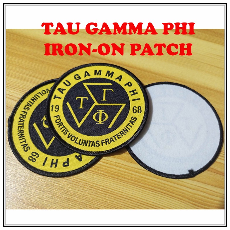 Tau Gamma Phi Triskelion Iron-on Iron Embroidered Patches Patch Grand ...