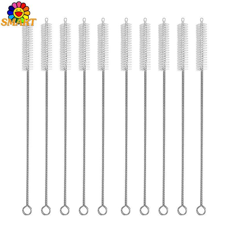 1PC Straw Cleaning Brush Reusable Eco-Friendly Stainless Steel Soft ...