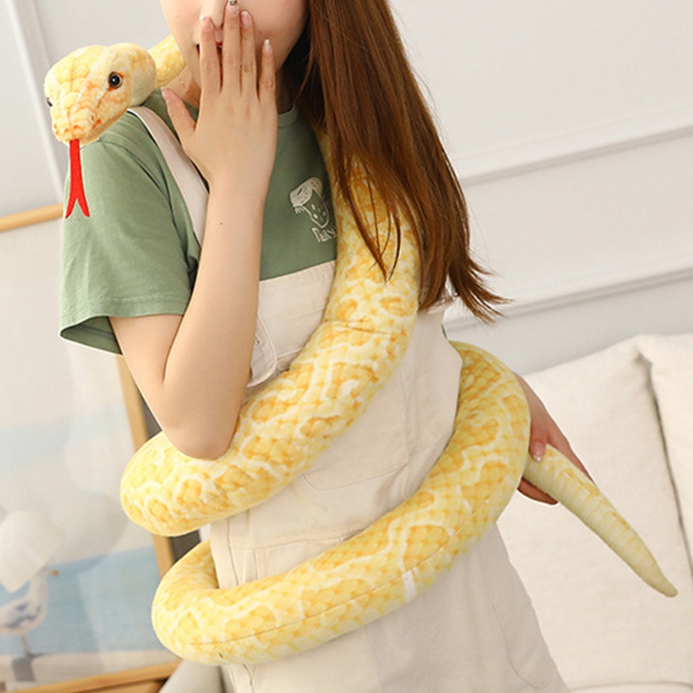 200cm Giant Snake Plush Toy, Big Cobra, Cute Big Toy, Oversized Stuffed ...