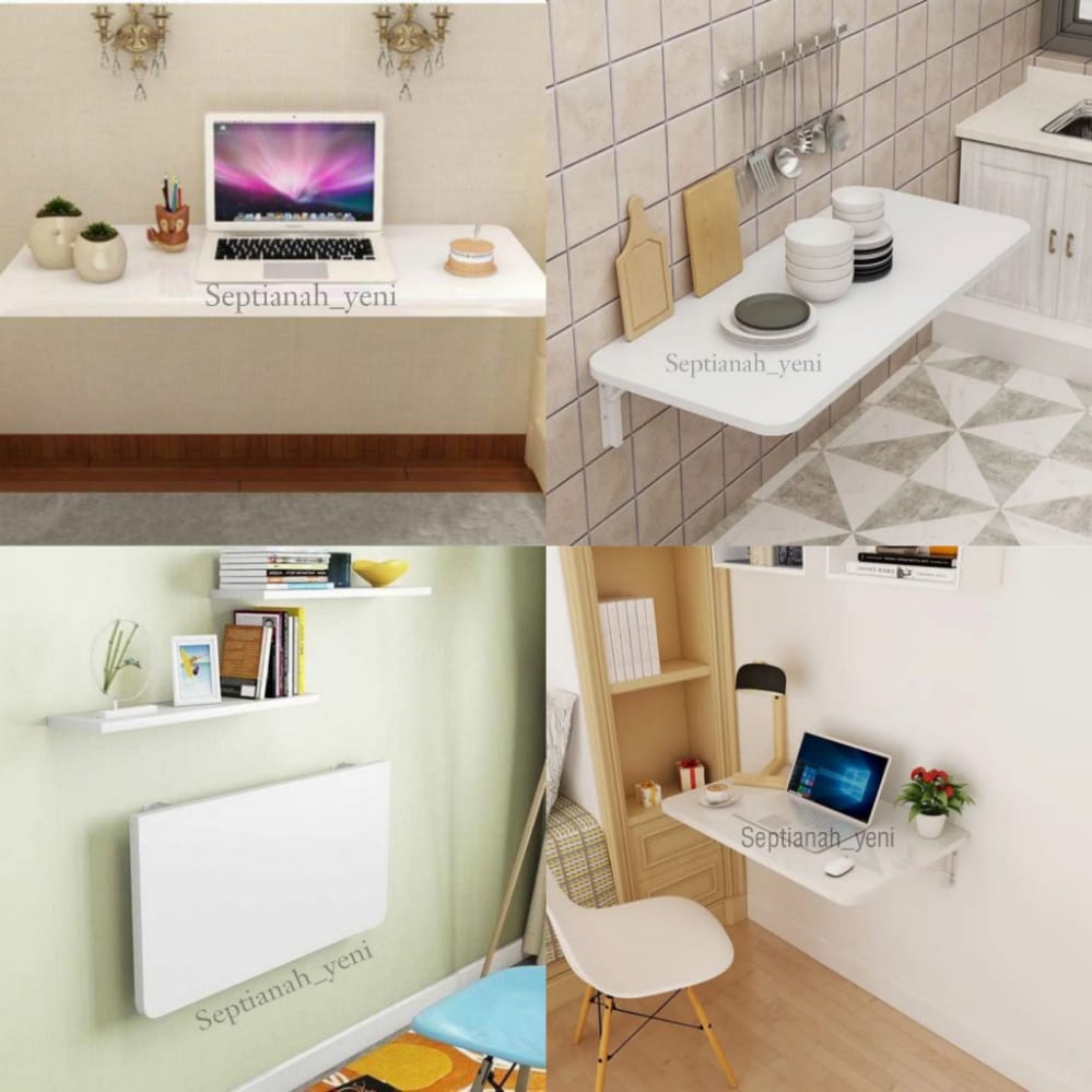 Folding Wall Table 100x40 80x40 Multipurpose Study Table | Shopee ...