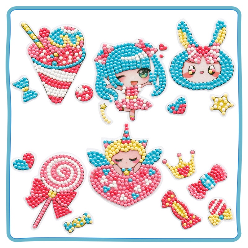 DIY Diamond Sticker Bead Painting Kit Kids Art and Craft Easter ...