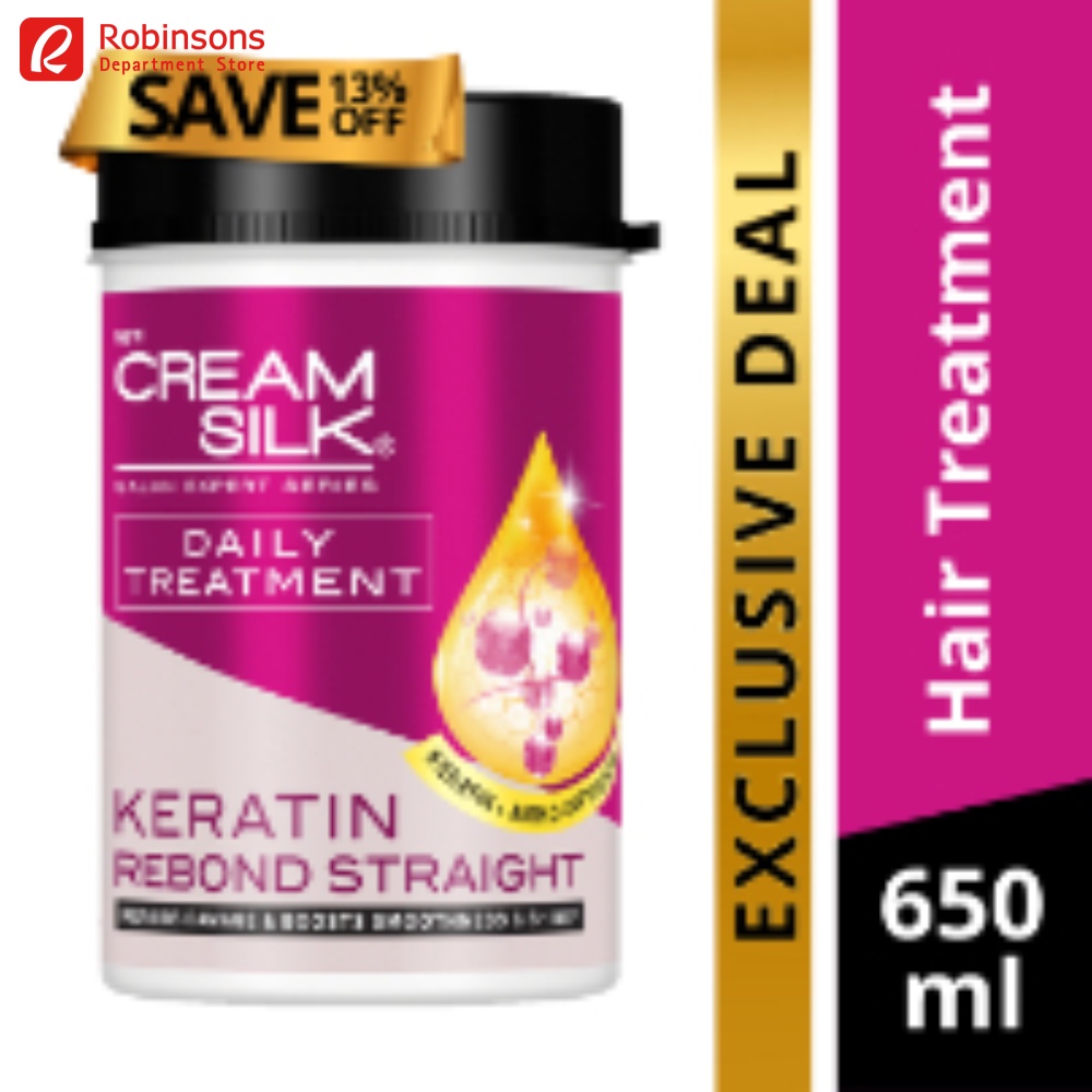 Cream Silk Treatment Keratin Rebond Straight 650ml 13% Off | Shopee ...