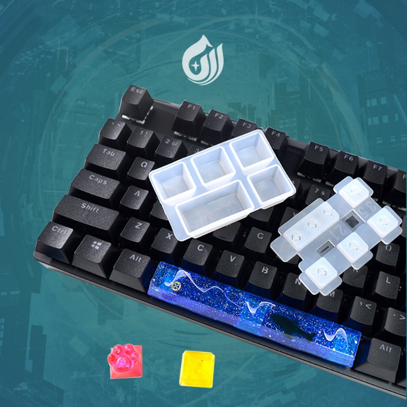 Compatible with Cherry MX Mechanical Gaming Keyboard Epoxy Resin keycap ...