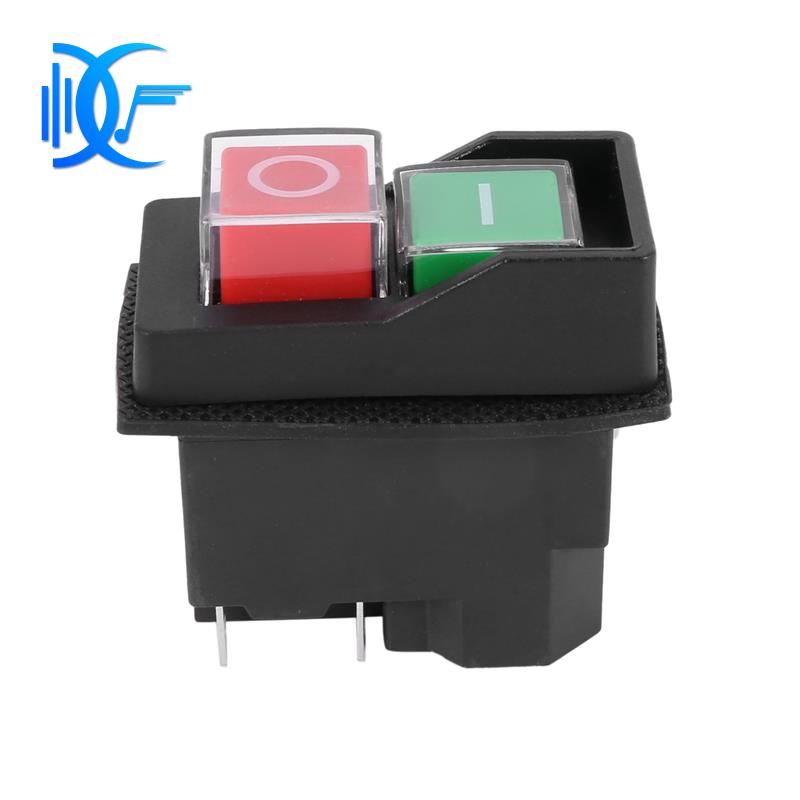 Waterproof Electromagnetic Push Button Switch 5 Pins KJD17 220-240V ...
