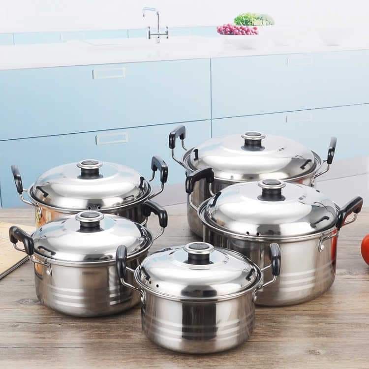 high quality 5 Pcs Set Stainless Steel Combination Series Pot Cookware ...