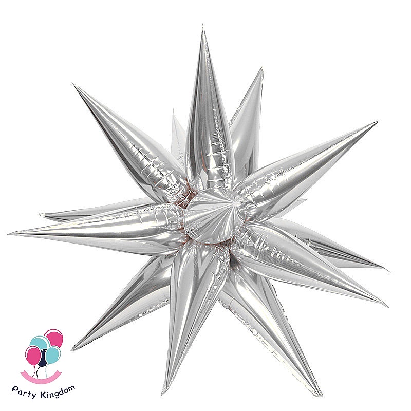 22" Foil Star 3D Starburst Balloon Explosion Balloons for Special ...