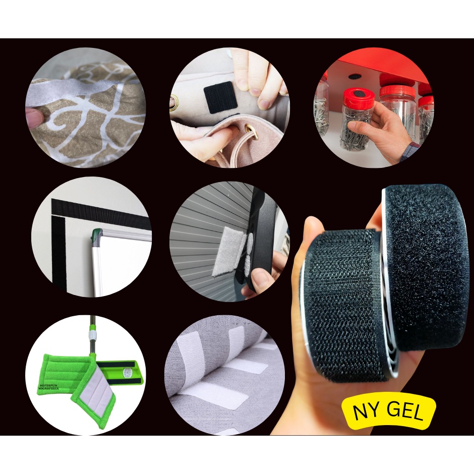 Strong Adhesive Velcro Tape Hook and Loop Fastener 30mm-width ...