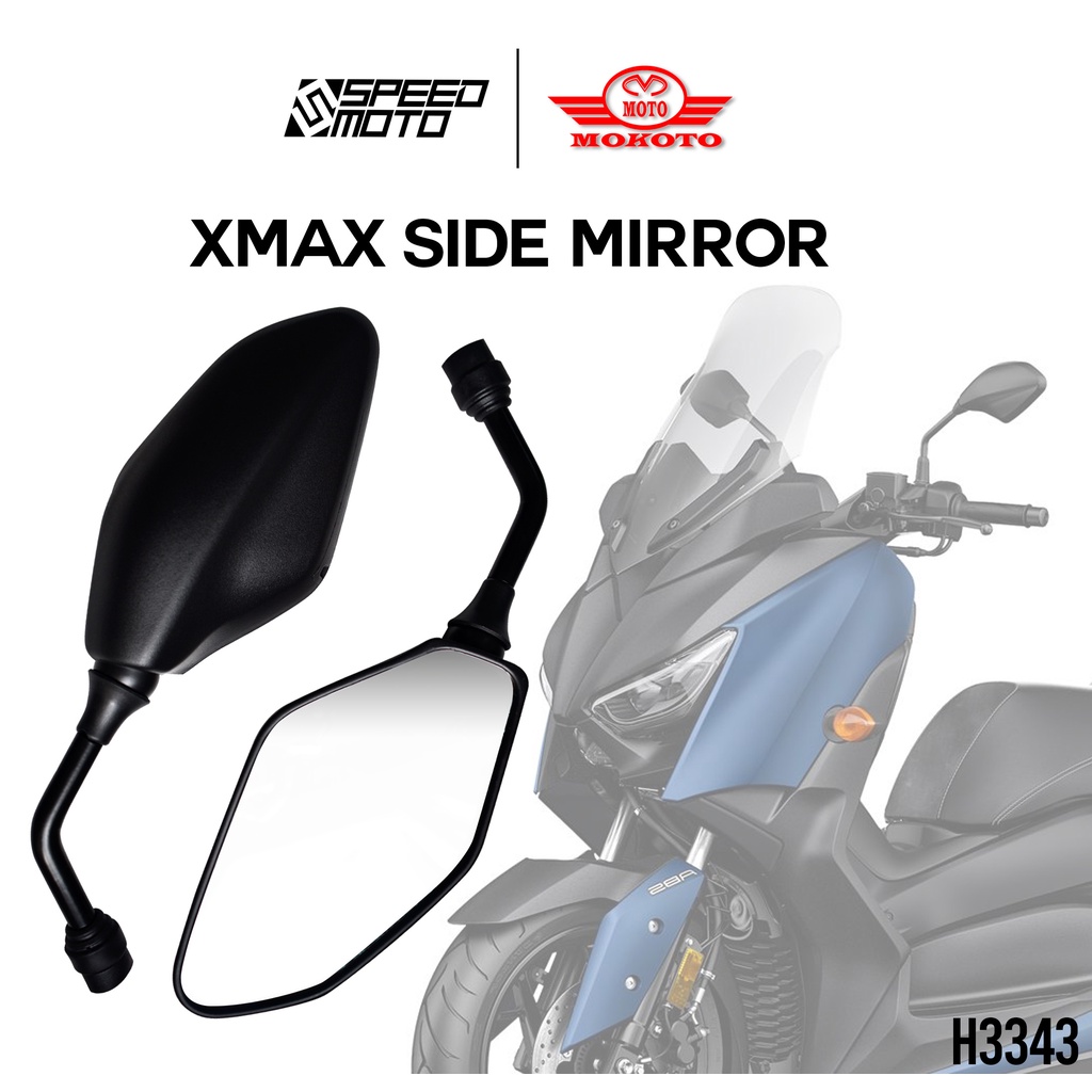 XMAX 300 SIDE MIRROR H3343 ADJUSTABLE REAR VIEW MIRROR FOR YAMAHA XMAX ...