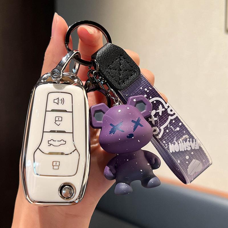 Keychain TPU Car Key Case Cover for Ford Escape Focus C-Max F250 F350 ...