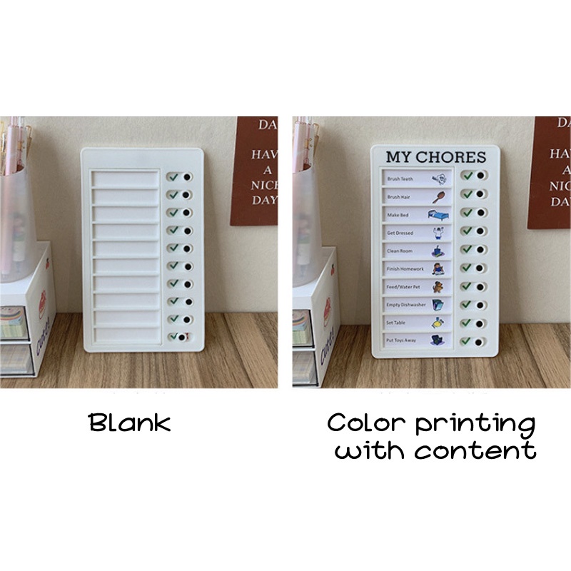 New Checklist Daily Reusable Chores Checklist Board Chores Sign-In ...