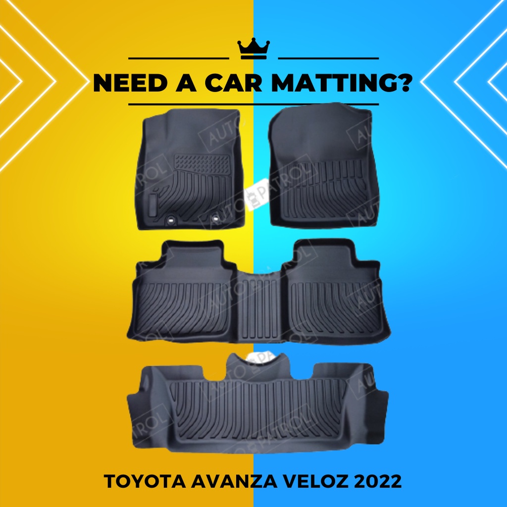 Toyota VELOZ 2022-2023 Deep Dish Matting V2 (Made in Thailand) | Shopee ...