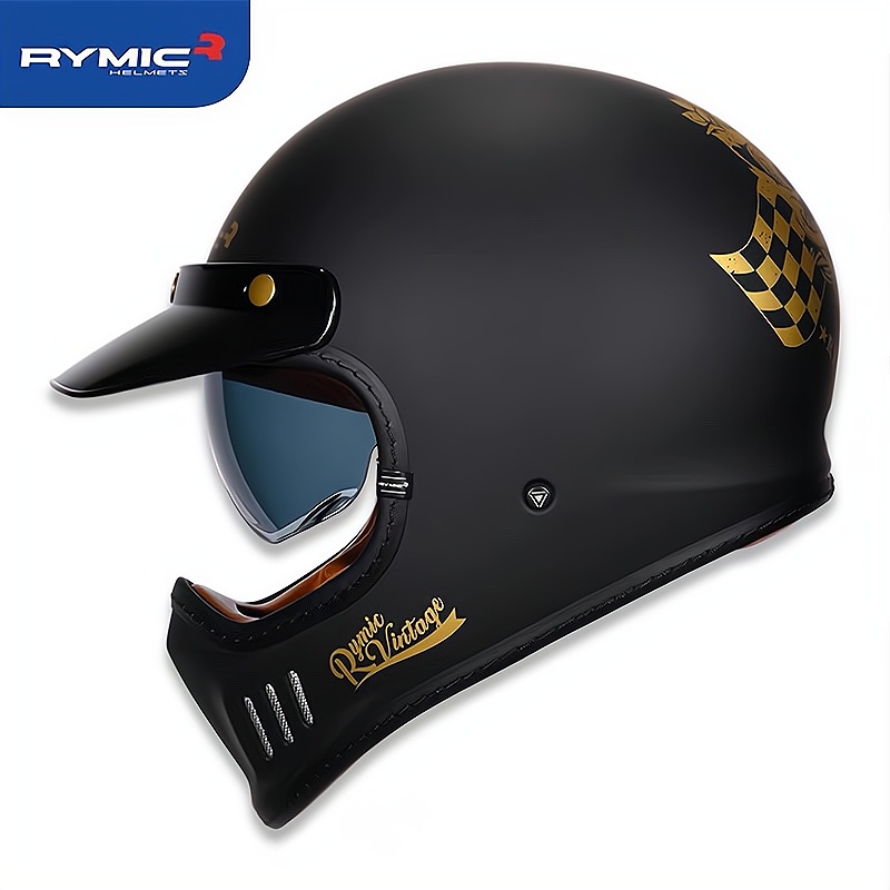 RYMIC Vintage Motorcycle Locomotive Vintage Helmet | Shopee Philippines