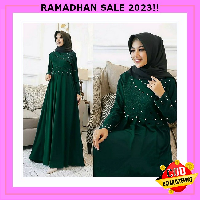 Latest Eid Gamis Midi Dress New Model Ghamis Syari 2023 Luxury Elegant ...