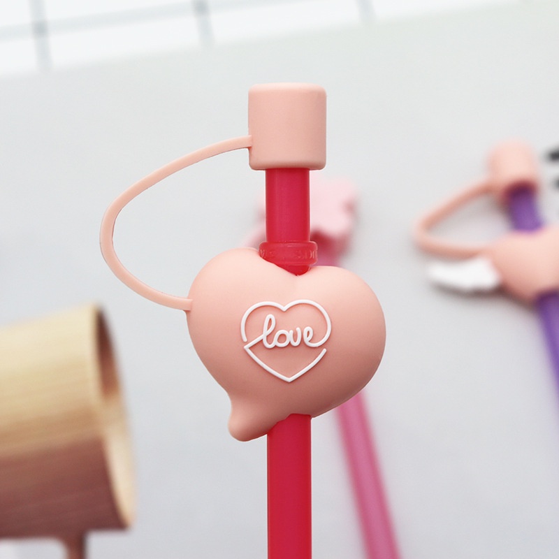 Dustproof Silicone Straws Cover Creative Cute Silicone Environmental ...