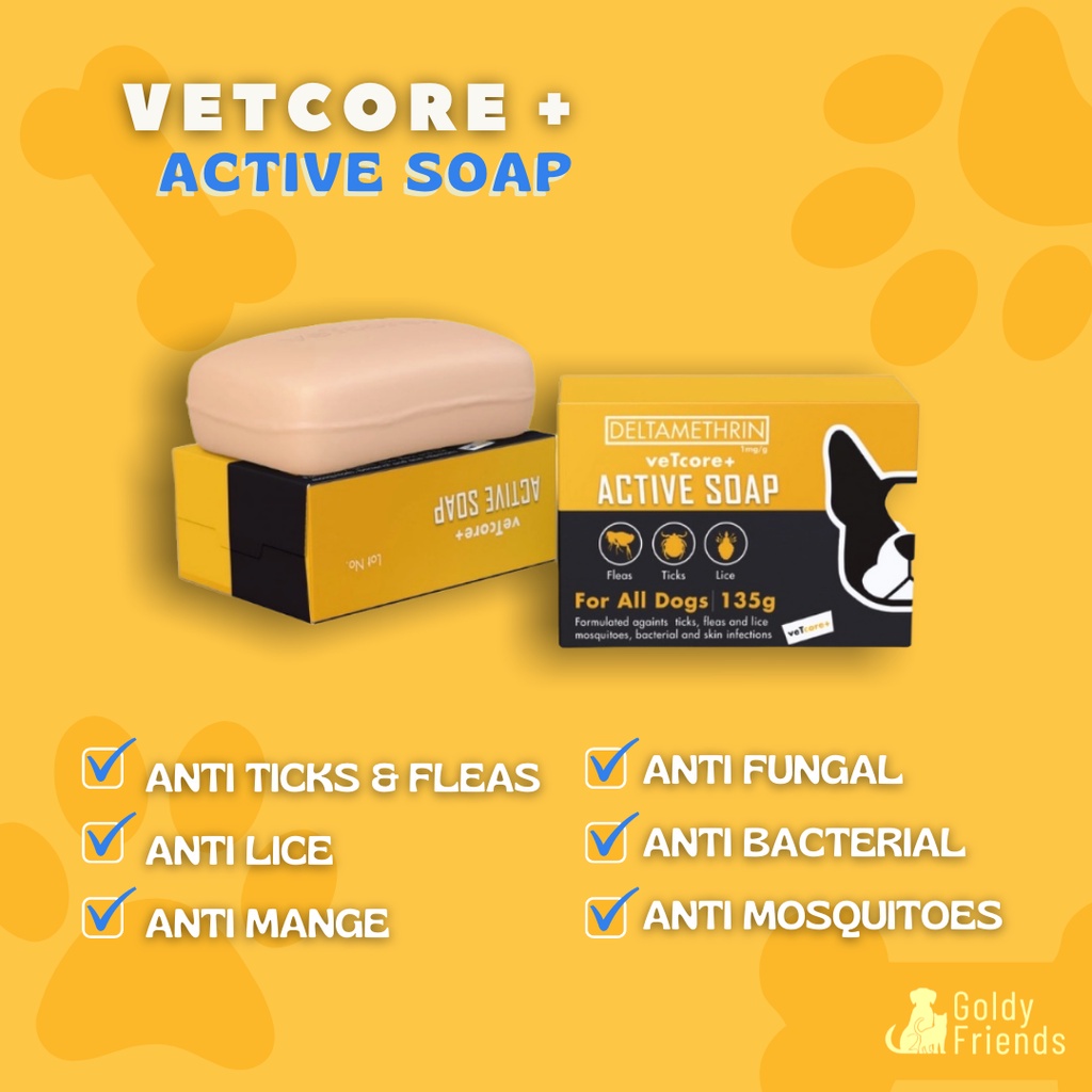 Vet Core Plus Active Soap (with Deltamethrin) 135g | Shopee Philippines