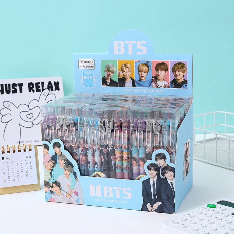 12pcs/box Kpop Bangtan Boys Bangtan Boys Student Gel Pens Fine Point ...
