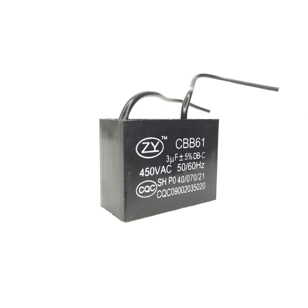 CEILING FAN MOTOR RUN CAPACITOR (3UF 450VAC, 50-60HZ CBB61), BEST FOR ...