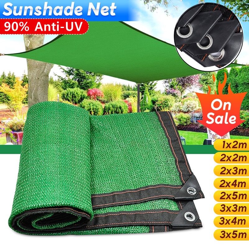 Home Garden Net Sun shade Outdoor Black Anti-UV 90% Sunshade Net Heat ...