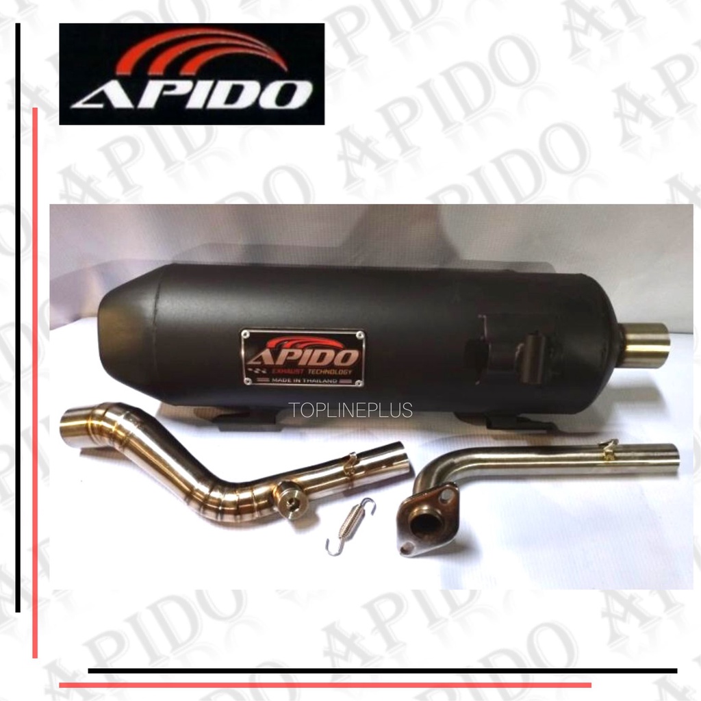 APIDO MUFFLER AEROX 155 with Sound Adjuster and Bung Sensor (Oxygen ...