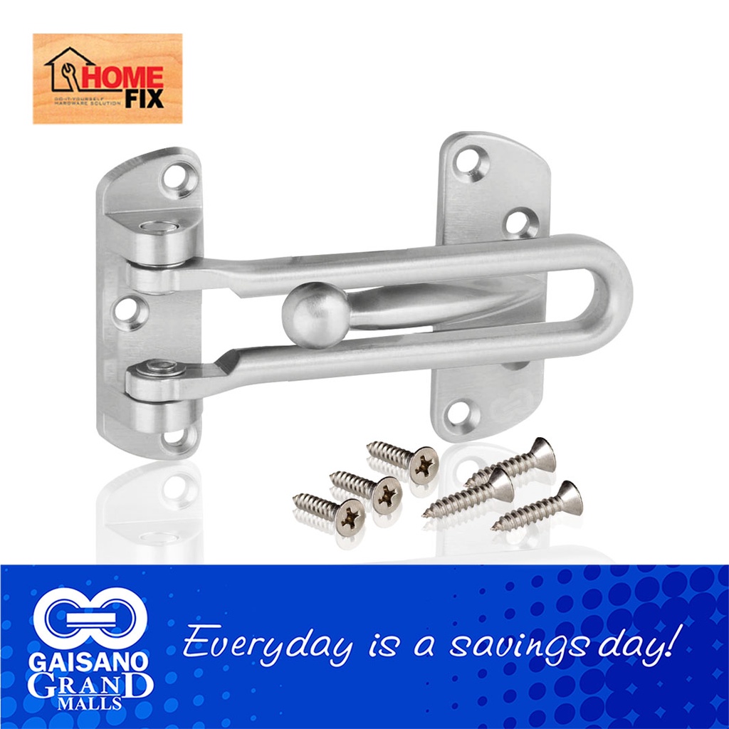 HOMEFIX Door Guard Swing Bar Lock in Silver 892 Gaisano Grand | Shopee ...