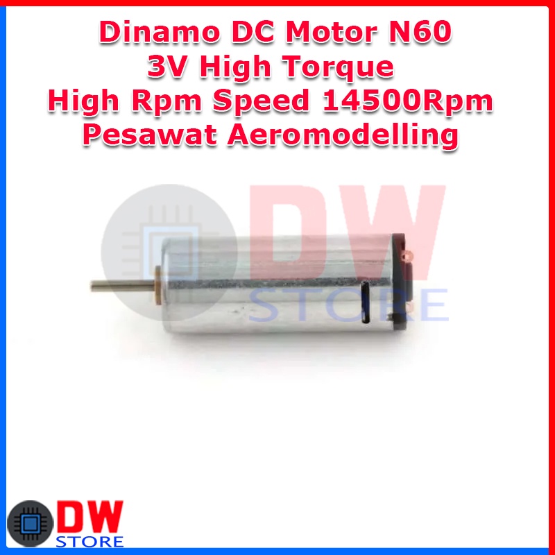 Dc Micro Motor Dynamo N60 High Speed RPM Propeller2 AeroModelling ...