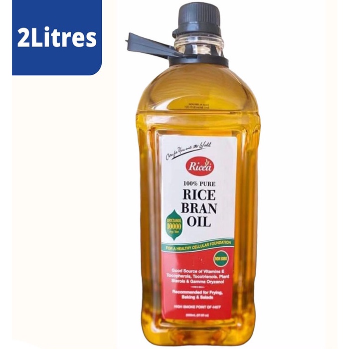 Ricea 100% Pure Rice Bran Oil 2L | Shopee Philippines