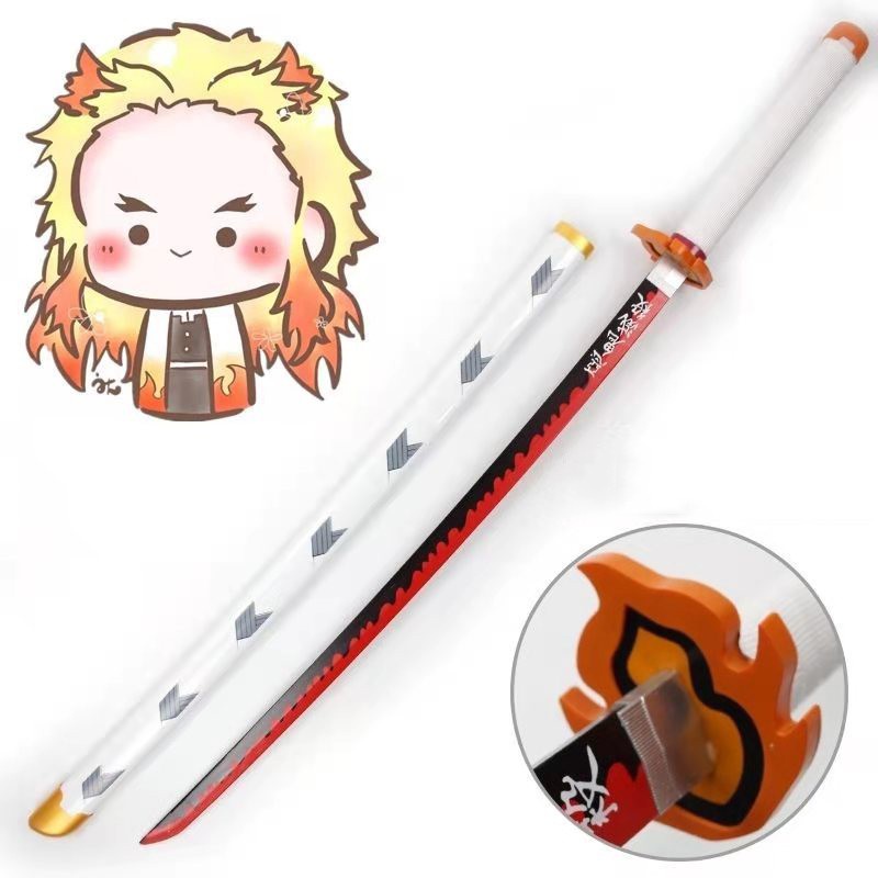 ON Hand Demon Slayer Tanjiro Nezuko Zenitsu Sword CosPlay Sword 104cm ...