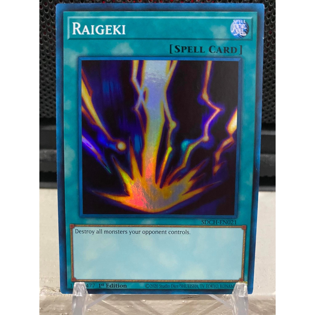 Raigeki TCG Yugioh Super Rare | Shopee Philippines