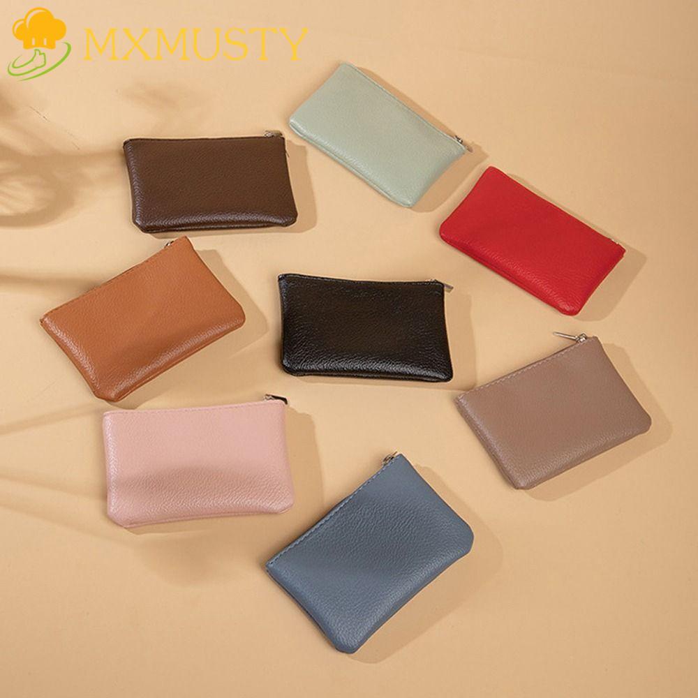 MXMUSTY PU Leather Coin Purse ID Card Holder Fashion Multi-function ...
