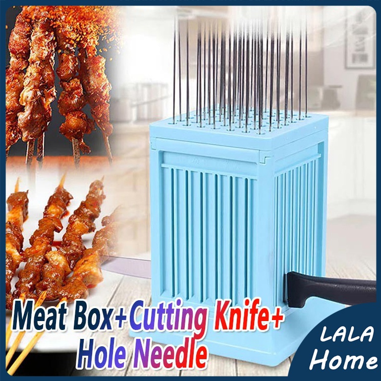 Household meat machine skewer machine BBQ beef chicken tofu slicer BBQ ...