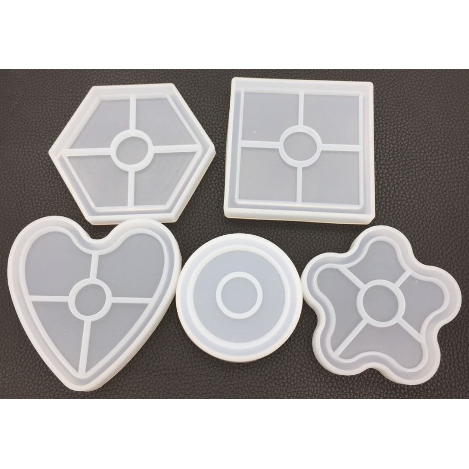 Geometry Coaster silicone mold, resin epoxy DIY epoxy mold,Geometry ...