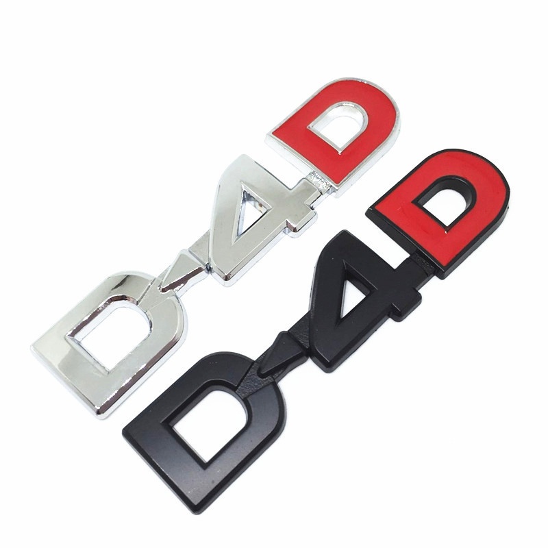 Metal D-4D car emblem sticker Toyota car sticker modified sticker ...