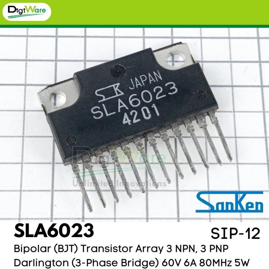 SLA6023 3-phase Motor Driver SIP 12Pin | Shopee Philippines