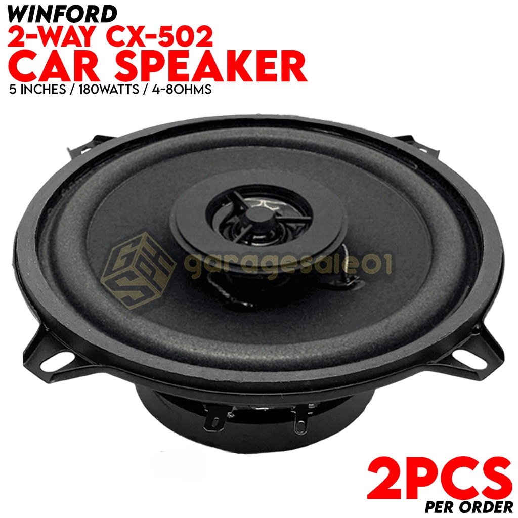 🟡2PCS 150W Winford WF-CX501/WF-CX502 5" Dual Cone Car Speakers🟡 ...