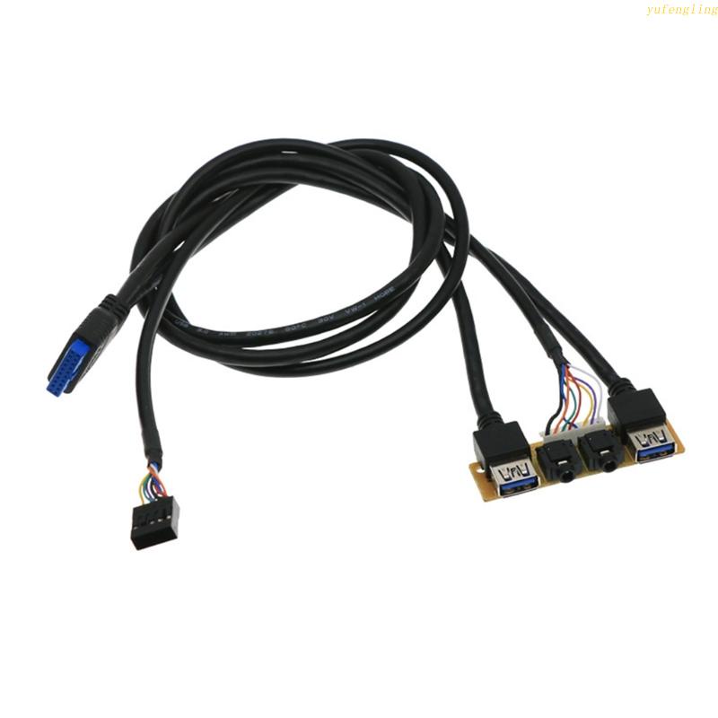 Best Internal USB3.0+USB3.0 Front Panel Cable Jack Port I/O Board ...