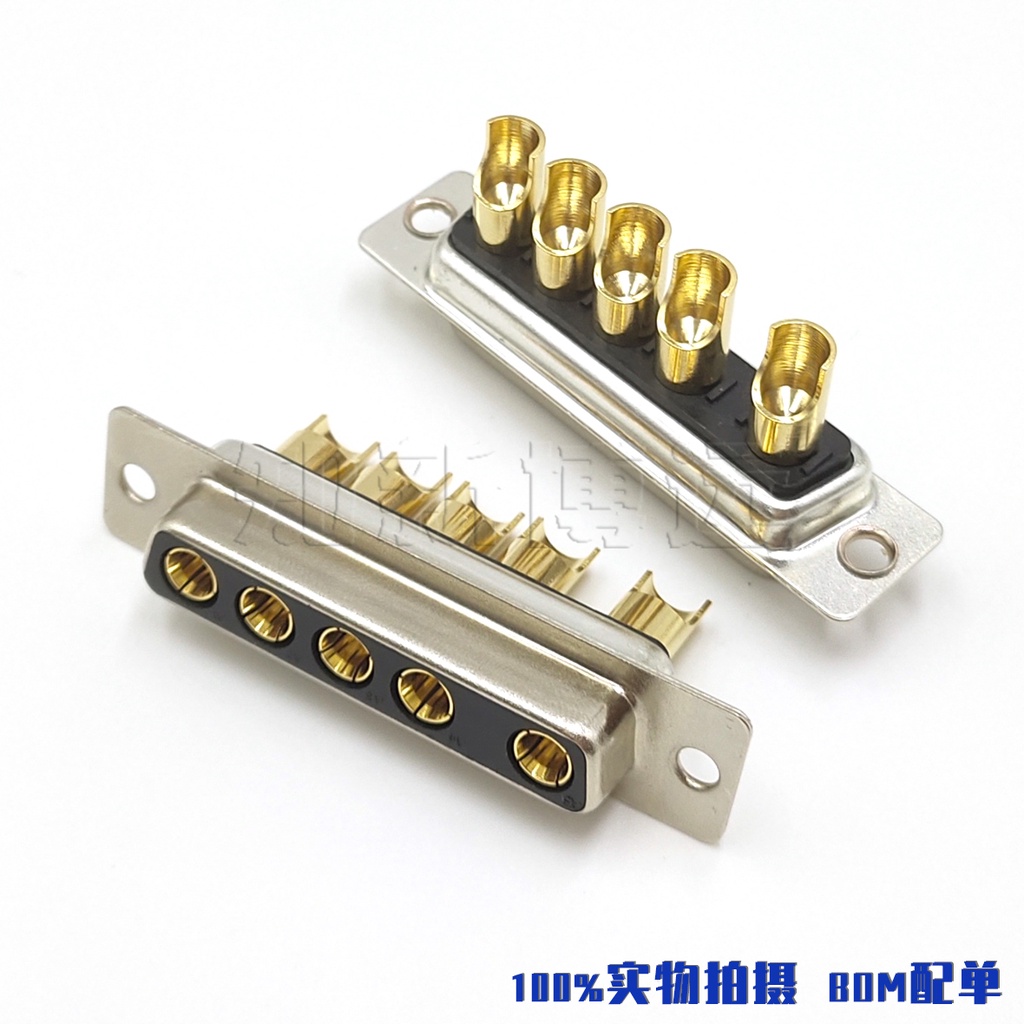 Hybrid High Current 5W5 Welding Wire Female Plug D-SUB Connector Mixed ...