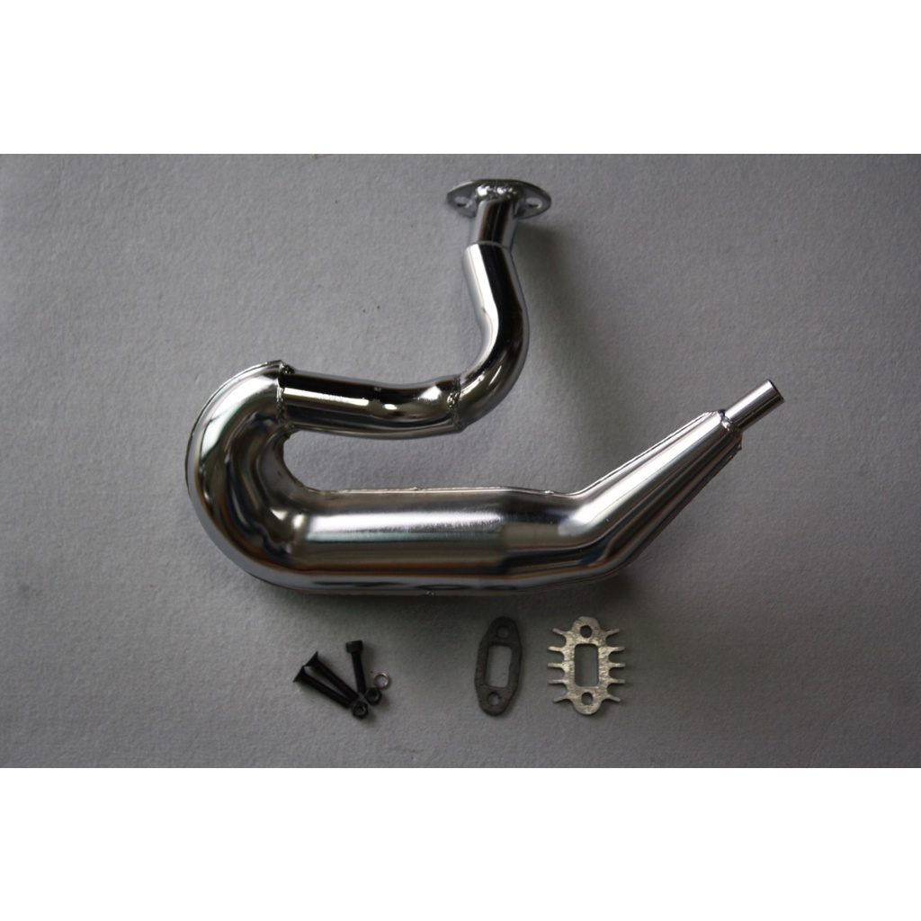 Rc Car Chrome Iron Tuned Pipe Exhaust Pipe for 1/5 HPI King Motor Rovan ...