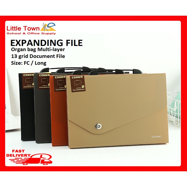 Expanding File Document File Organ bag Multi-layer Size Fc/Long ...