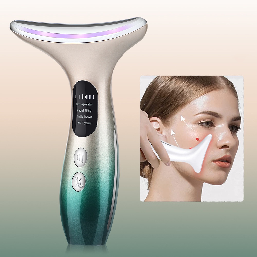 Face Neck Massager for Women, Portable Facial Massager for Skin Care ...
