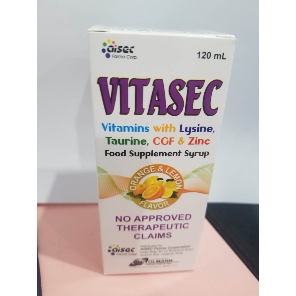 VITASEC VITAMIN SYRUP 120ML | Shopee Philippines