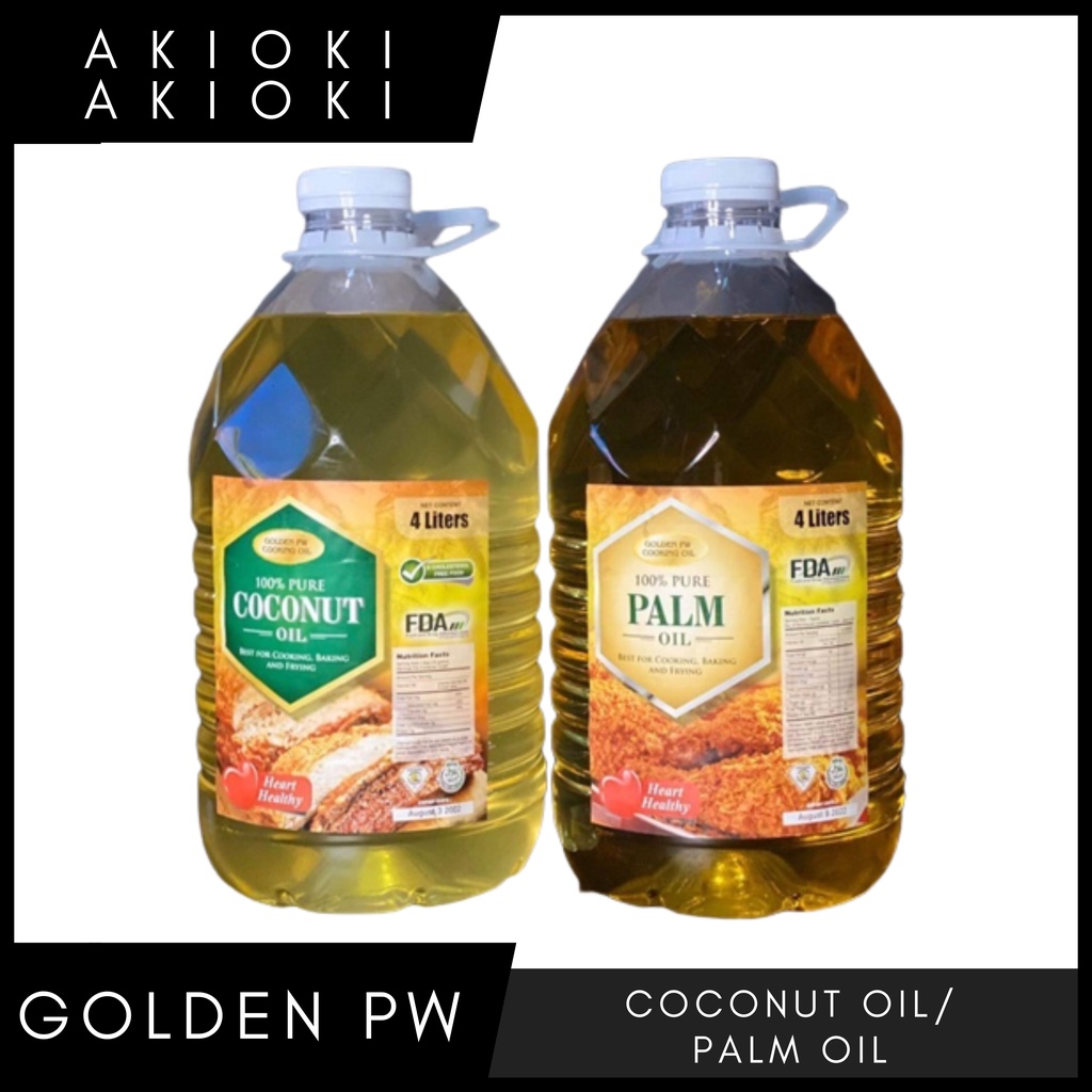 Oil by Golden PW Cooking Oil | Coconut Oil | Palm Oil | On Hand | Cash ...